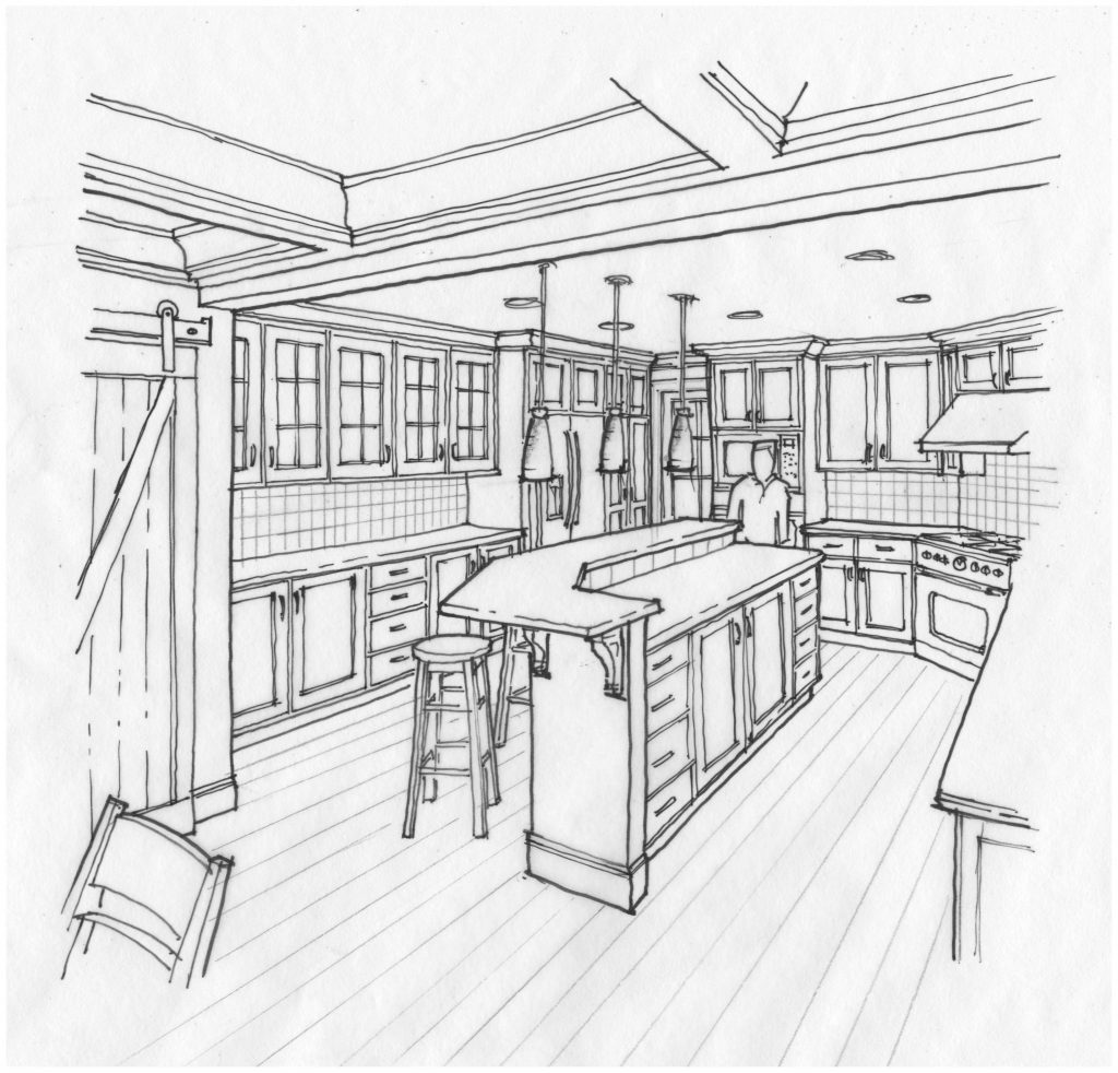 Kitchen Sketch – McCotter Architecture and Design