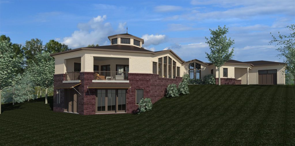 Octagon Home Rear View | McCotter Architecture and Design